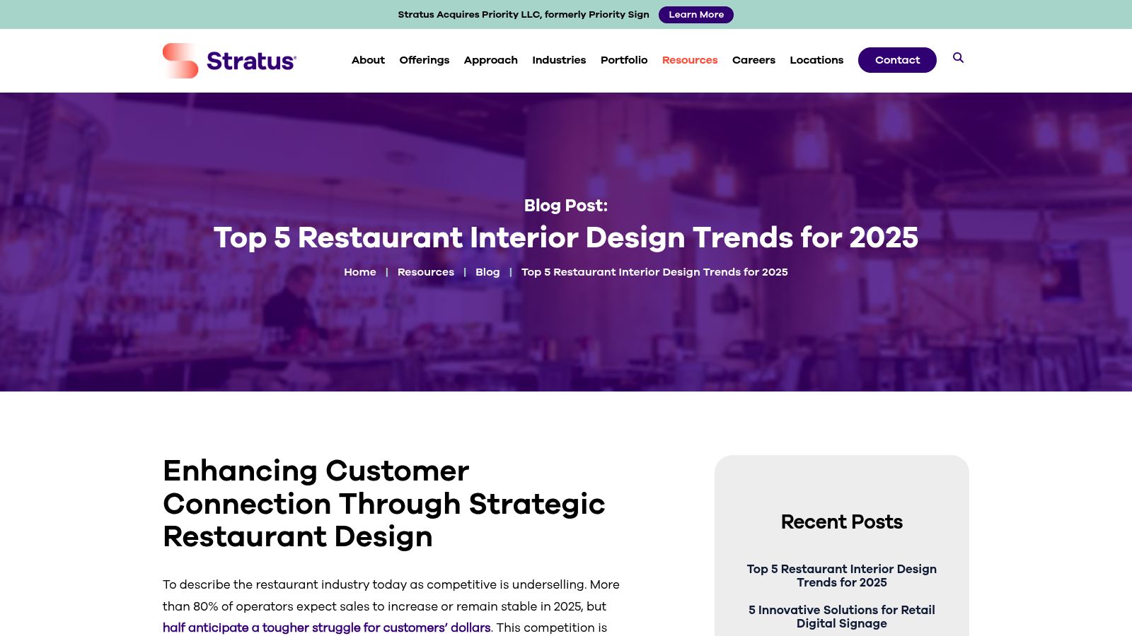 Top 5 Restaurant Interior Design Trends for 2025 – QSR Industries