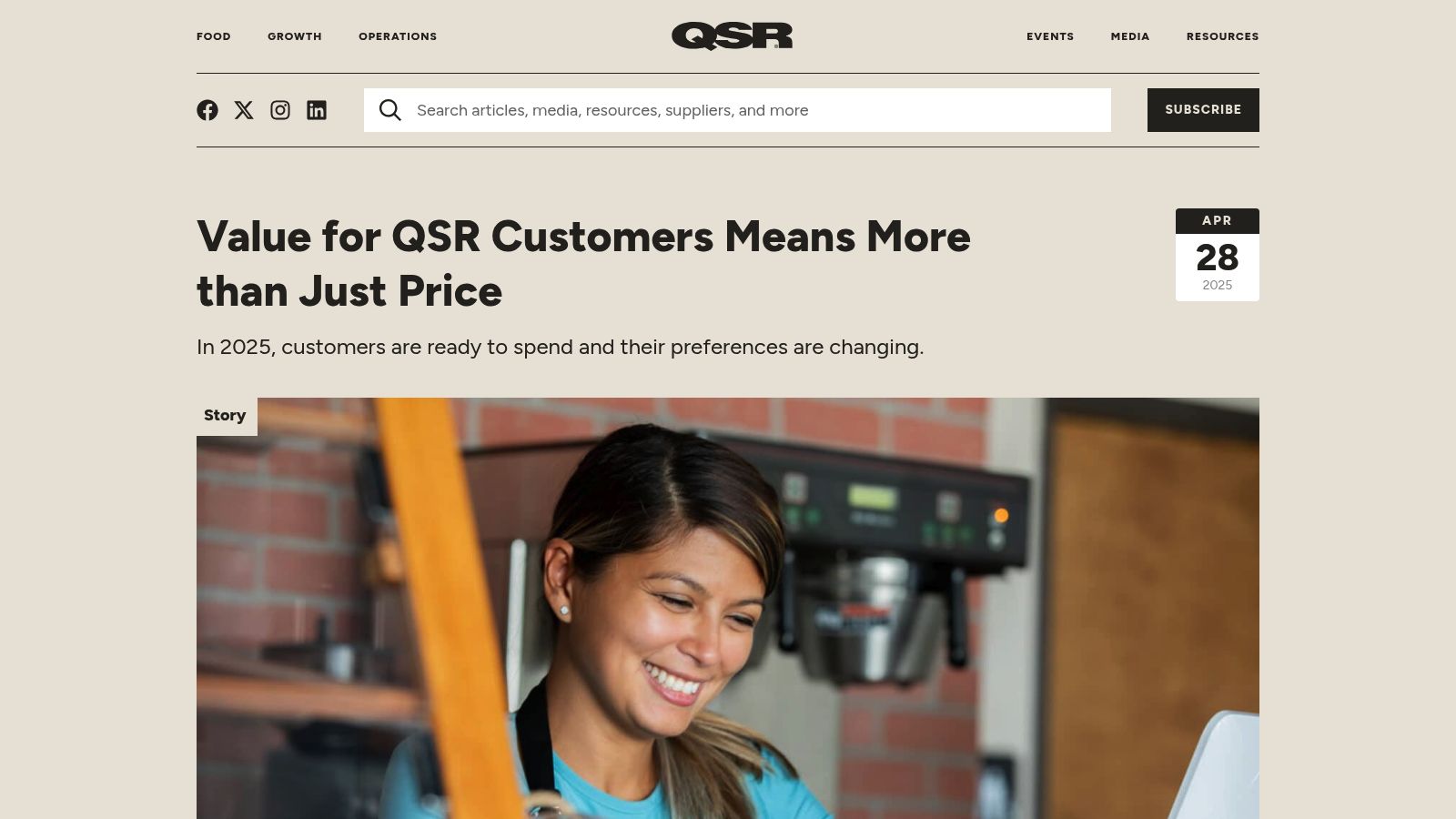 Value for QSR Customers Means More Than Just Price – QSR Industries
